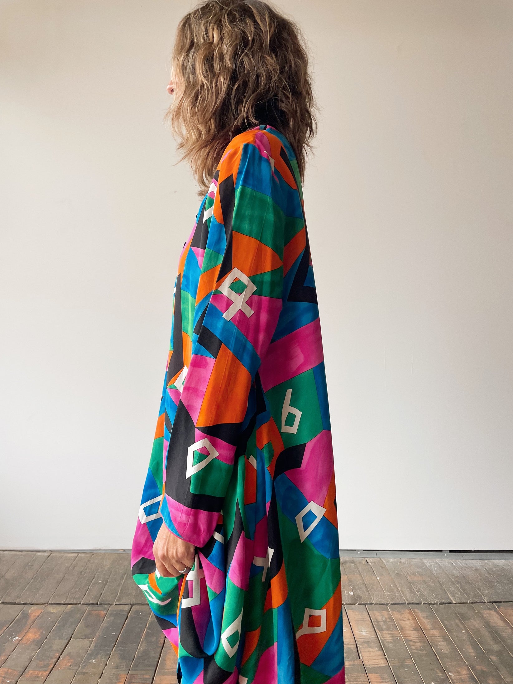 Geometric Trapeze Dress – dry vtg and